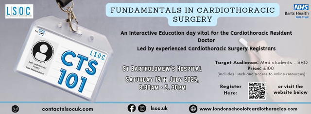 CTS 101: Fundamentals in Cardiothoracic Surgery by London School of Cardiothoracics - Cademy